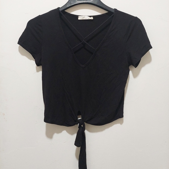 gaze | Tops | Cute Basic Goth Crop Top | Poshmark